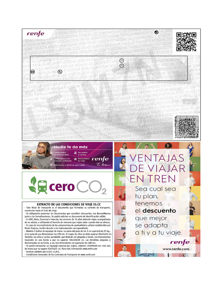 Omio Print Tickets L5JM7N | PDF | Tren de alta velocidad | Transporte ferroviario de pasajeros