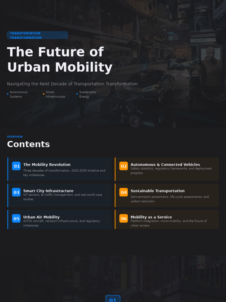 The Future of Urban Mobility | PDF | Life Cycle Assessment | Transport