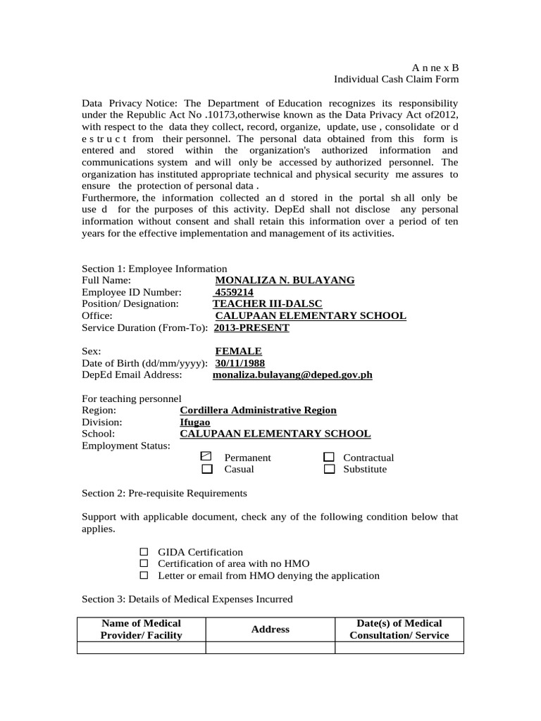 Annex b Med Allowance2025 26 | PDF