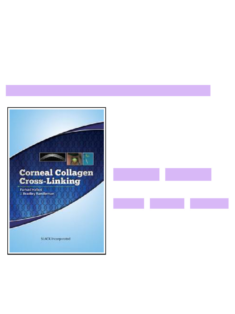 (Ebook) Corneal Collagen Cross Linking by Farhad Hafezi; J. Bradley ...