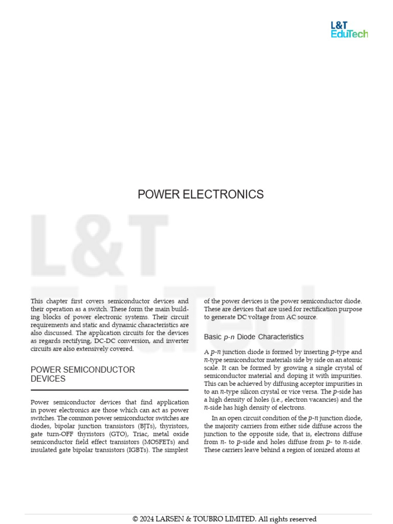 Powerelectronics Reading Material | PDF | Bipolar Junction Transistor ...