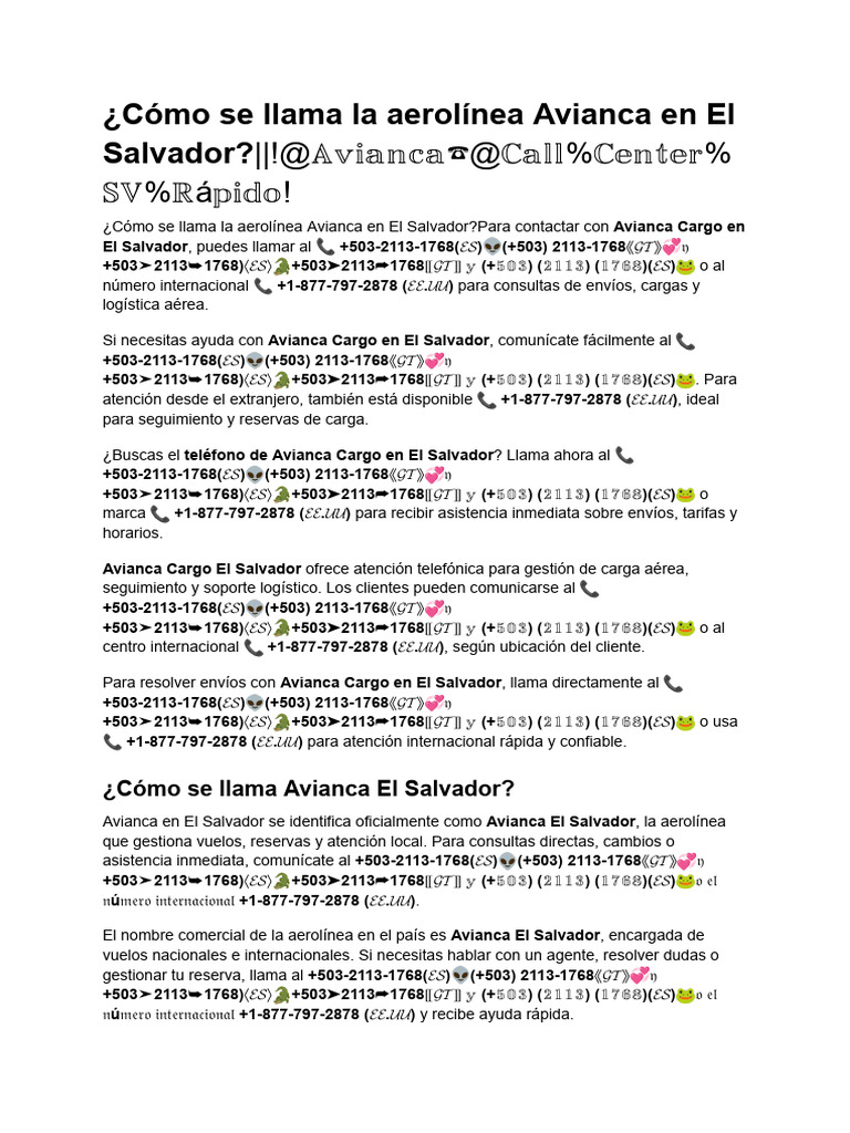 Aerolinea Llama Aerolinea Avianca Three | PDF | aerolíneas