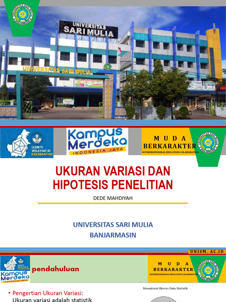 Ukuran Variasi Dan Hipotesis Penelitian | PDF