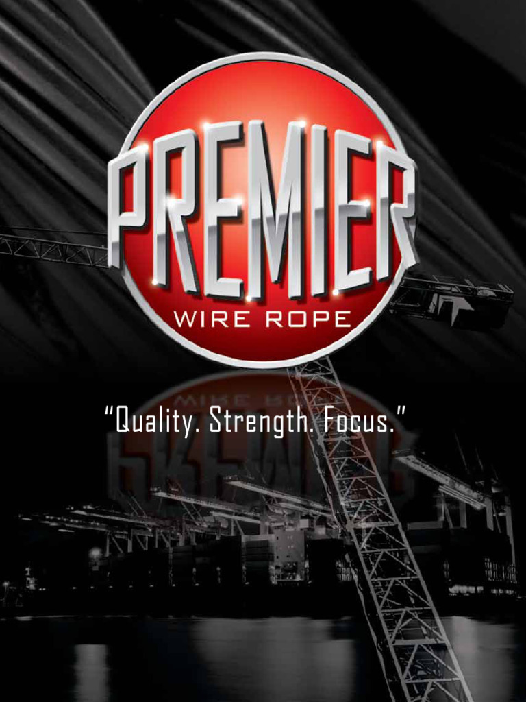 Premier Wire Rope Catalog | PDF | Crane (Machine) | Rope