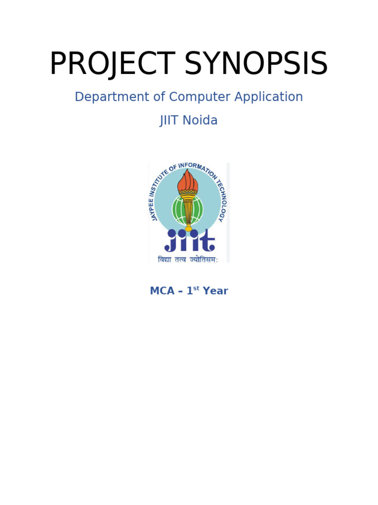 Synopsis Format ML | PDF