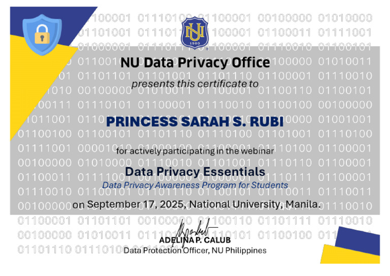 Princess Sarah s. Rubi_cert | PDF