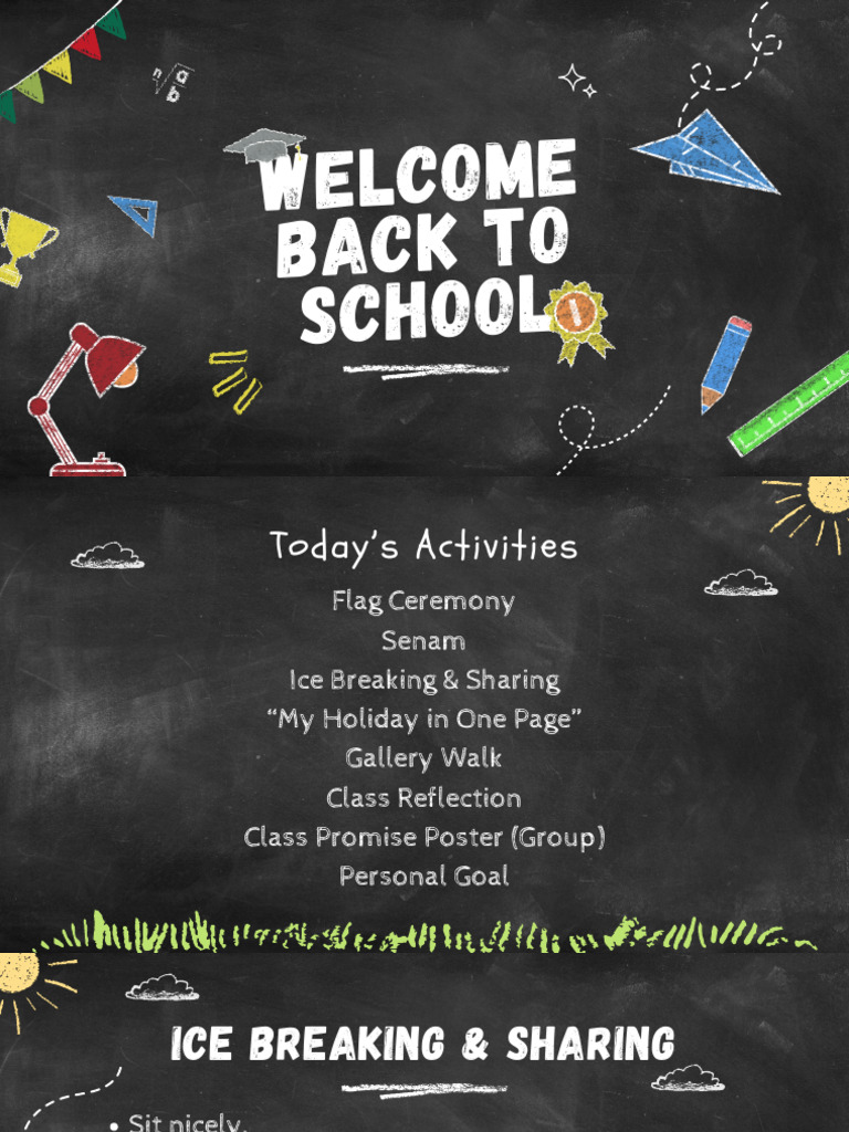 Back to School Presentation Activities | PDF