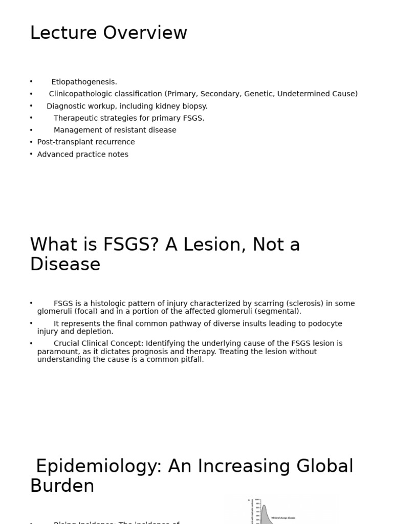 FSGS | PDF | Medical Specialties | Clinical Medicine