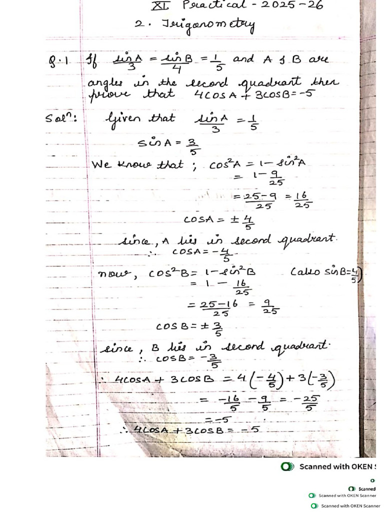 XI Practicals, Sub - Mathematics and Statistics | PDF