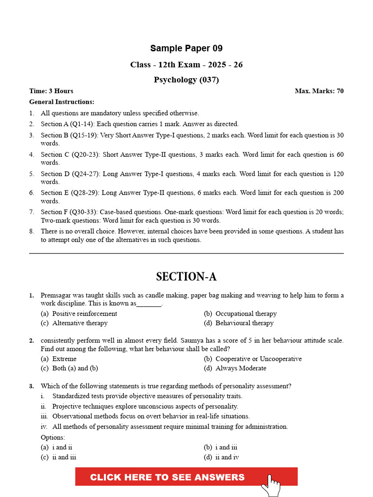 Psychology Sample Qps 48 52 | PDF | Schizophrenia | Behavioural Sciences
