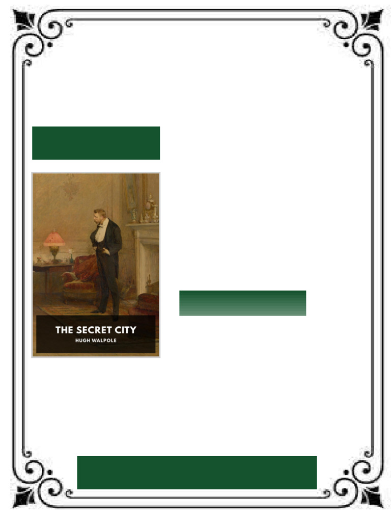 The Secret City 1st Edition Hugh Walpole eBook formatted for Kindle ...