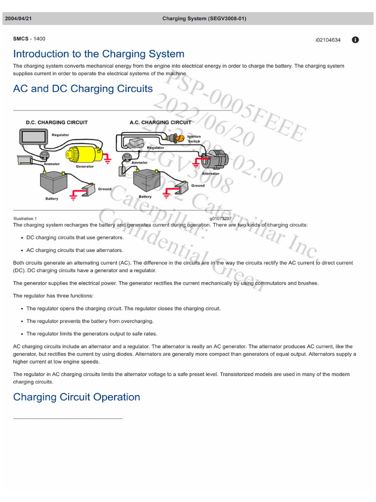Cat Charging System | PDF