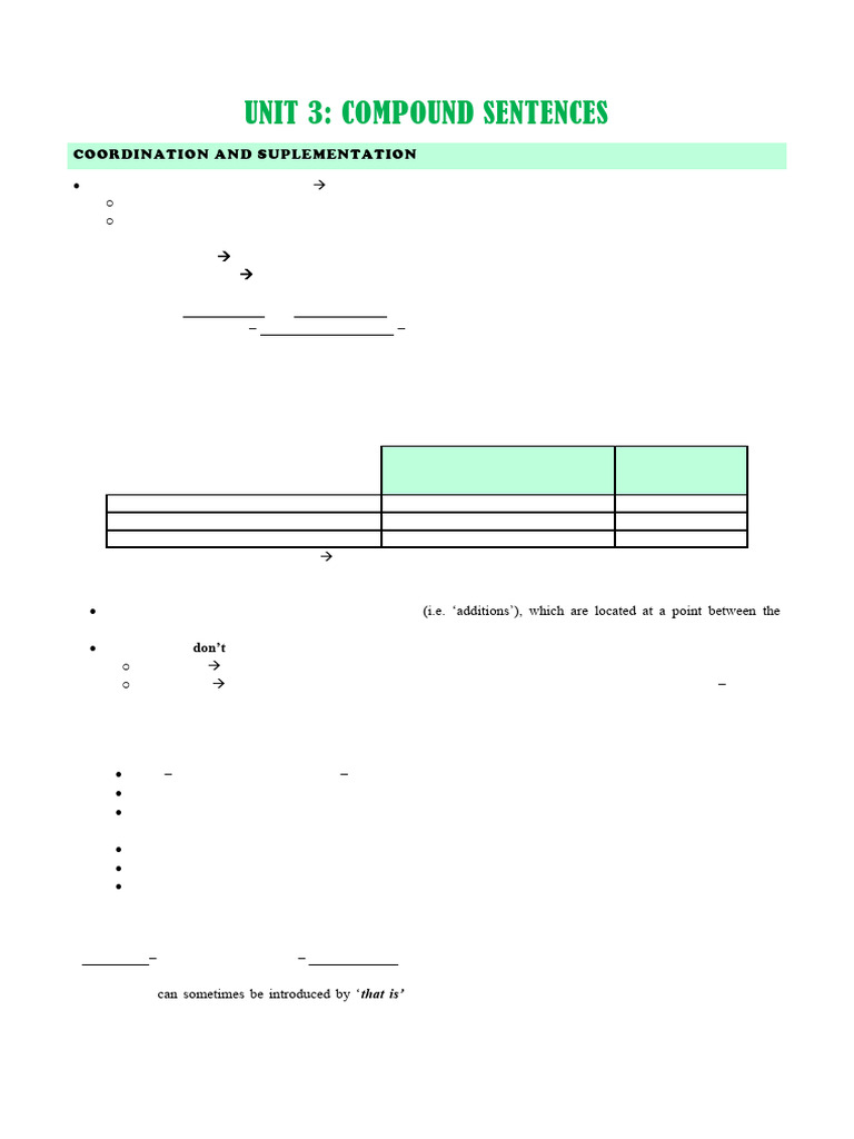 English Syntax Unit 3 (Estudios Ingleses UCM) | PDF | Clause | Syntax