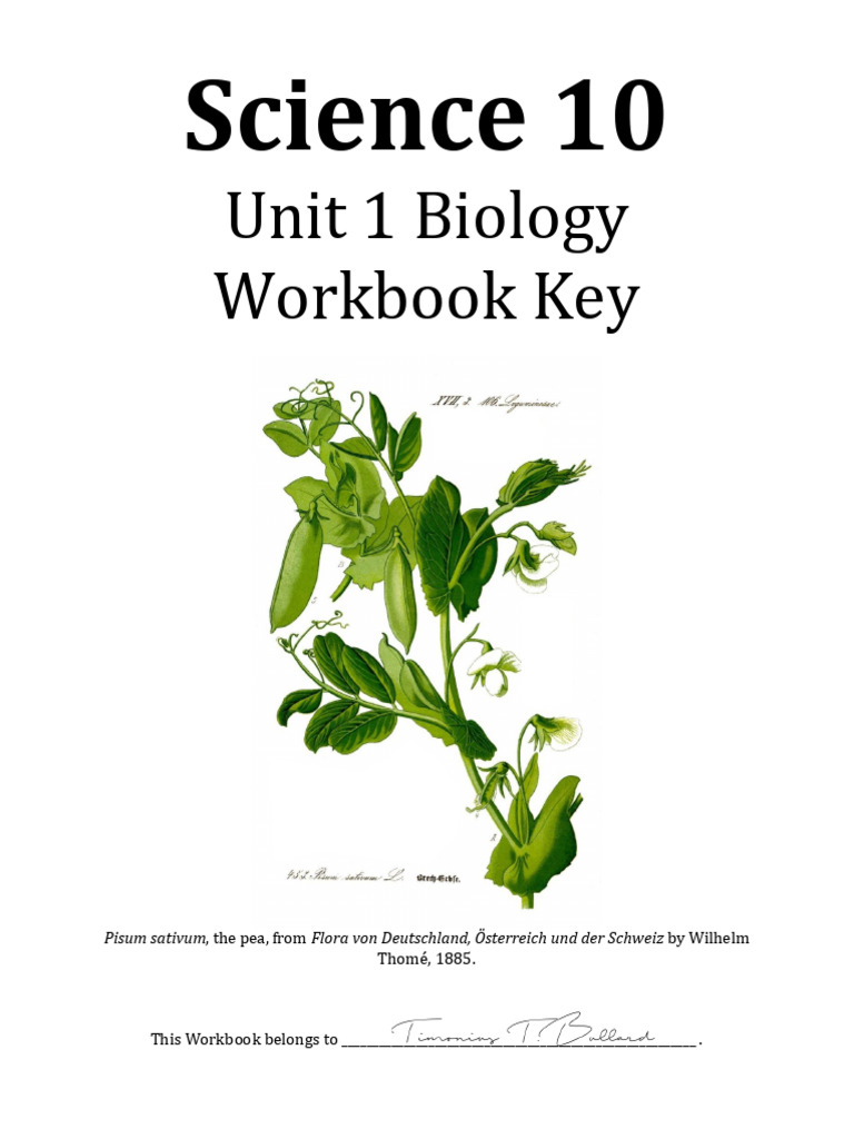 Unit 1 Biology Workbook Key_6e738c98b0ae3c808244757af6063b45 | PDF ...