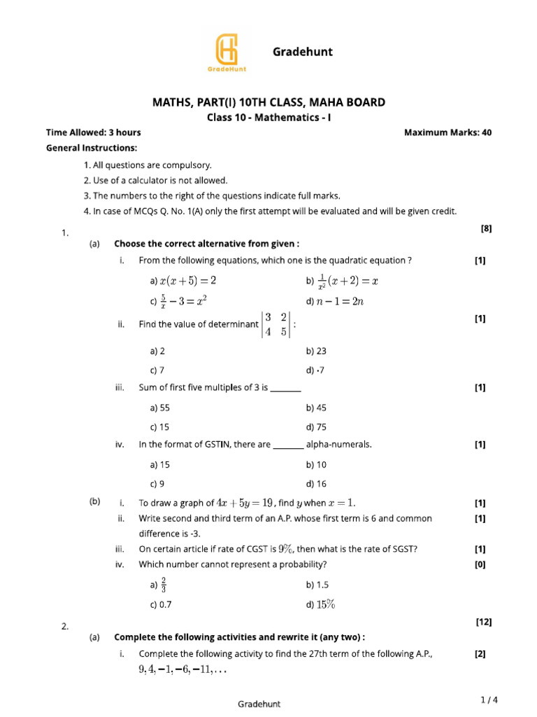 Math | PDF
