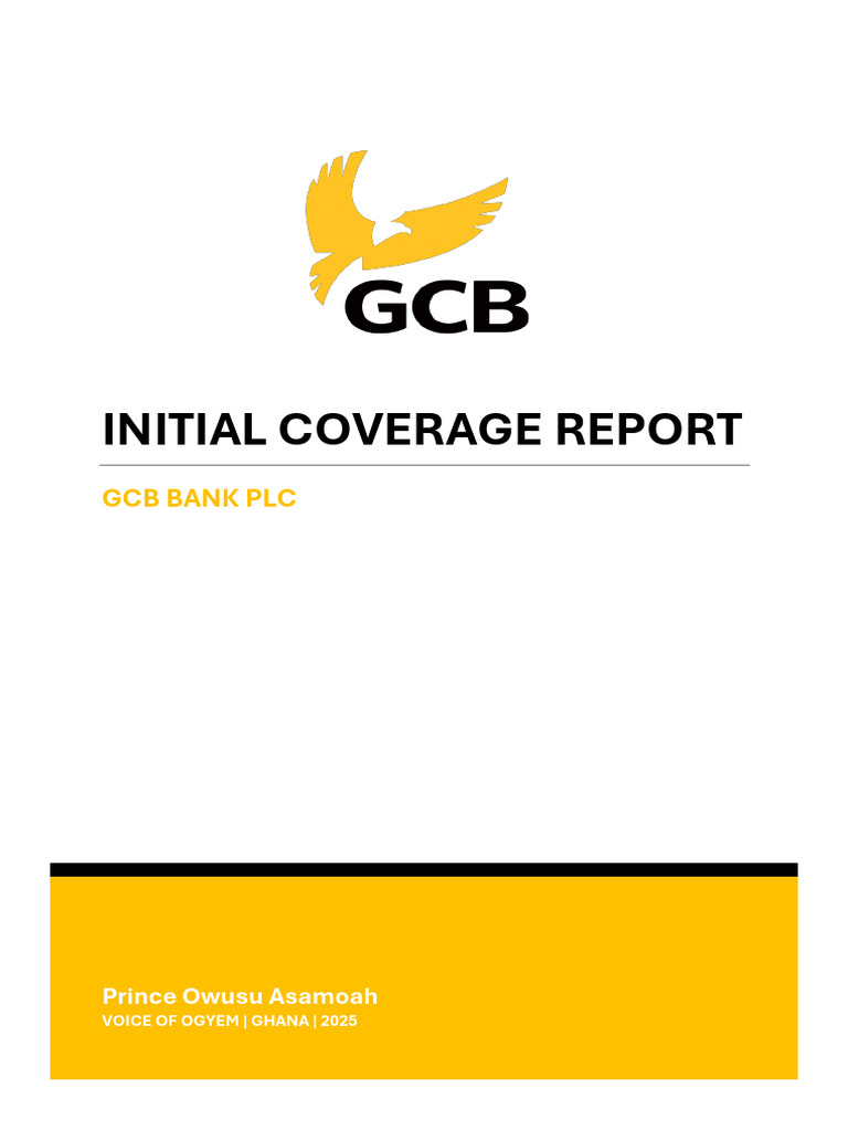GCB Bank PLC 2025 Coverage Report | PDF | Discounted Cash Flow ...