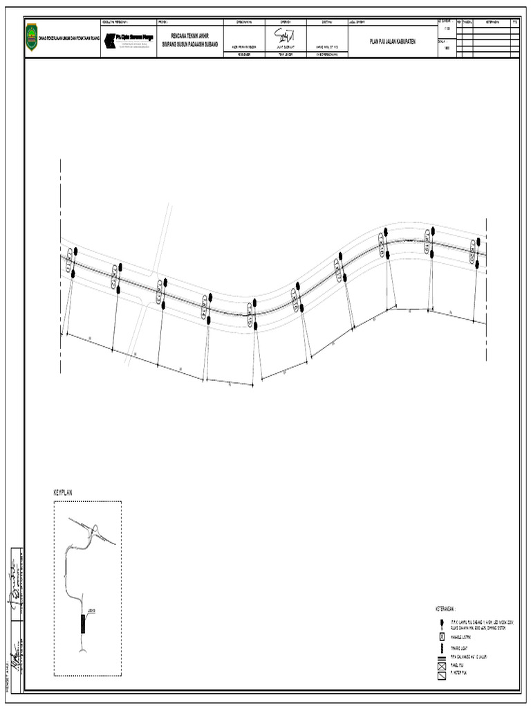 Plan Pju Jalan Prov Dan Jalan Desa Ic Padaasih-layout3 | PDF