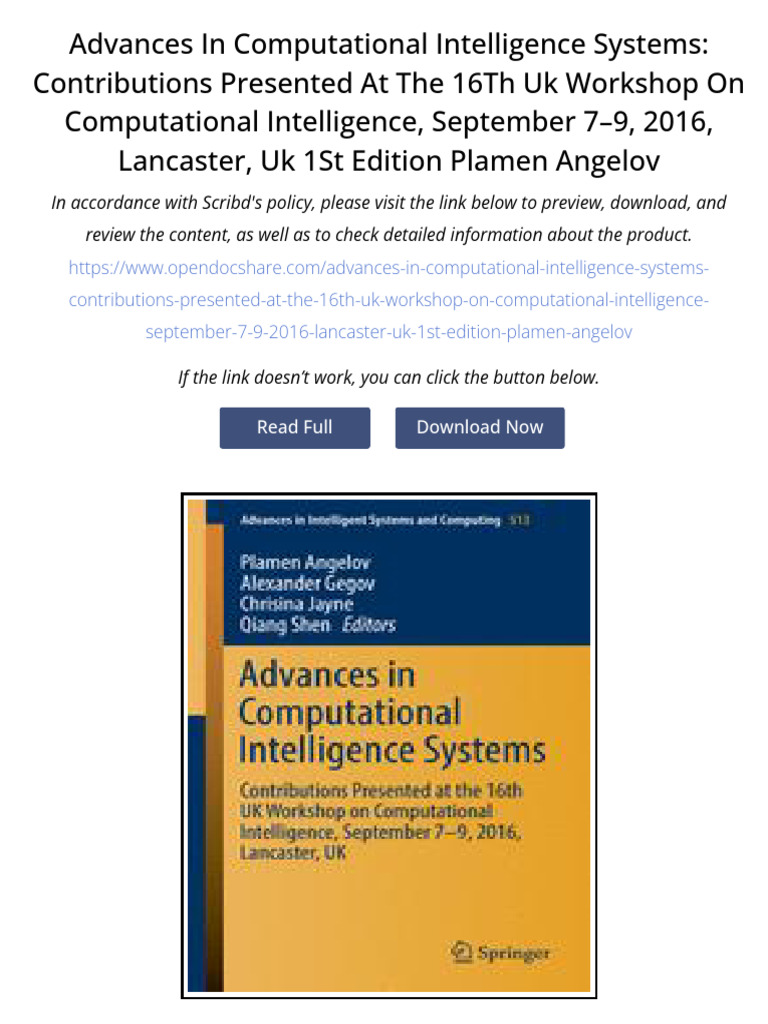 Advances in Computational Intelligence Systems: Contributions Presented at the 16th UK Workshop ...