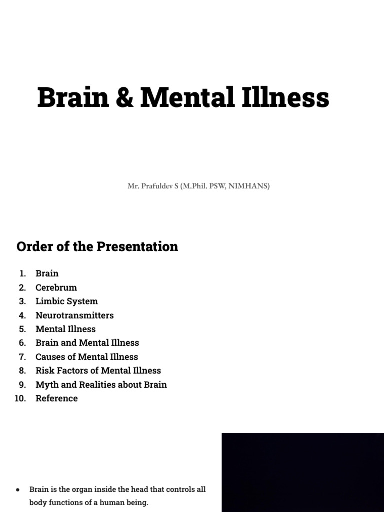 Understanding Brain and Mental Illness | PDF | Synapse | Chemical Synapse