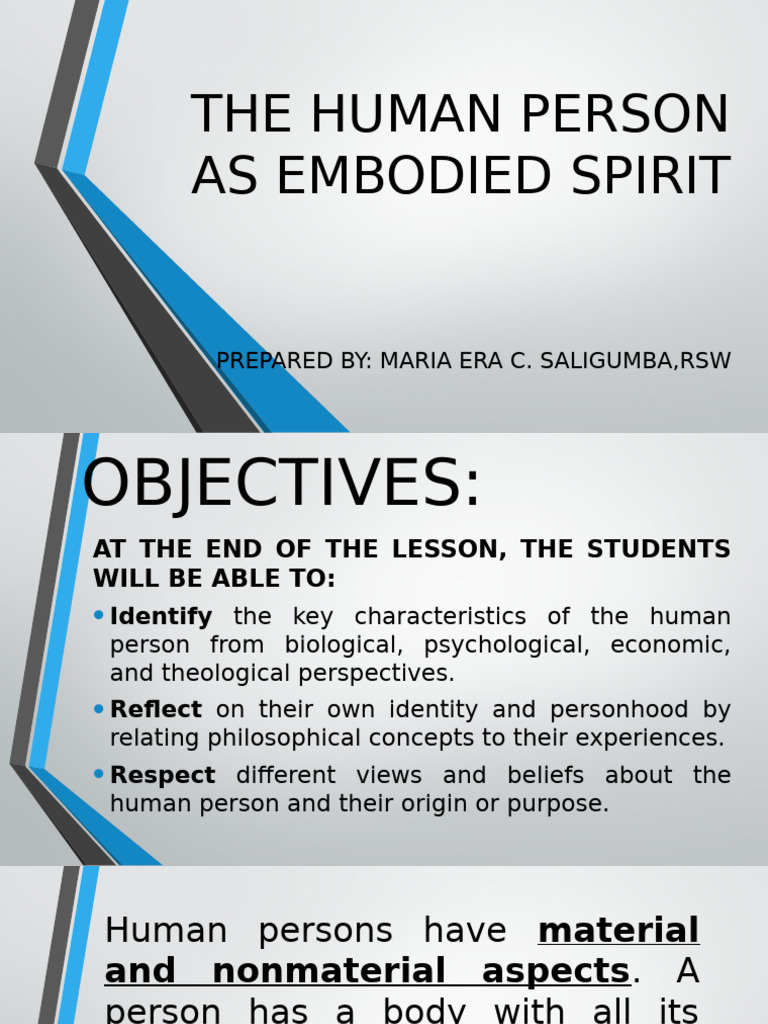 Understanding the Human Person's Essence | PDF | Soul | Rationalism
