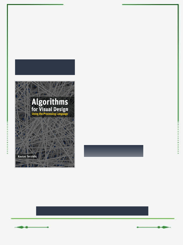 Algorithms for Visual Design Using the Processing Language 1st Edition Terzidis ebook zero wait ...