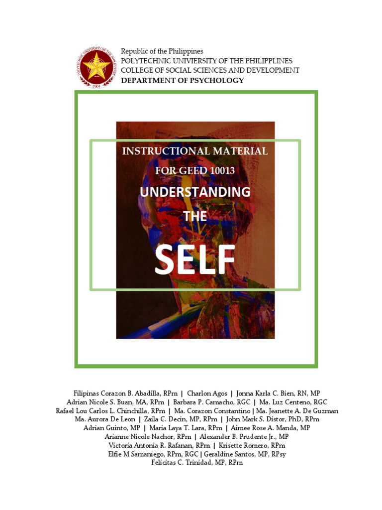 UTS Instructional Material | PDF | Self Efficacy | Mind