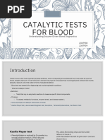 Kastle-Meyer Blood Test Procedure | PDF | Chemistry | Physical Sciences