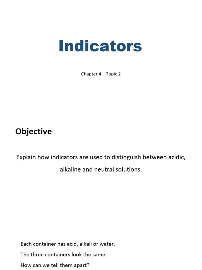 3 Indicators | PDF