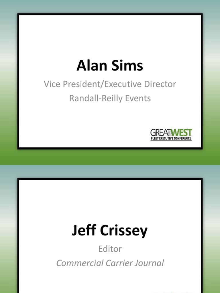 Alan Sims: Vice President/Executive Director Randall-Reilly Events ...