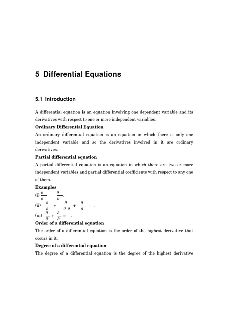 Module 4 Differential Eqn for Higher Order | PDF | Equations ...