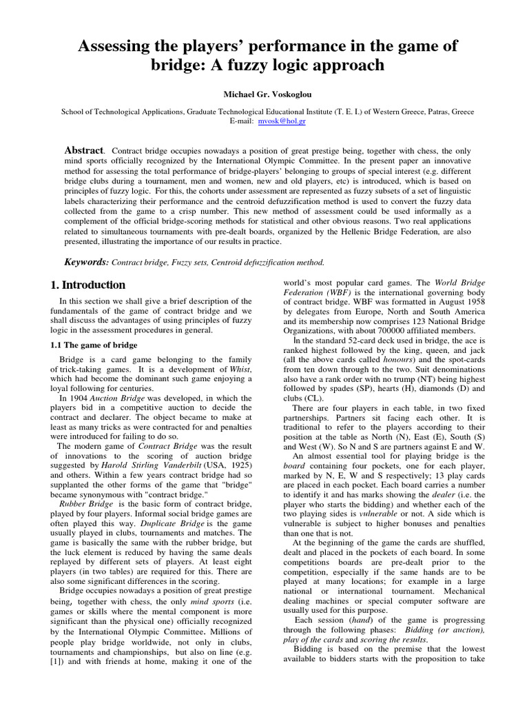 1404.7279v1 | PDF | Contract Bridge