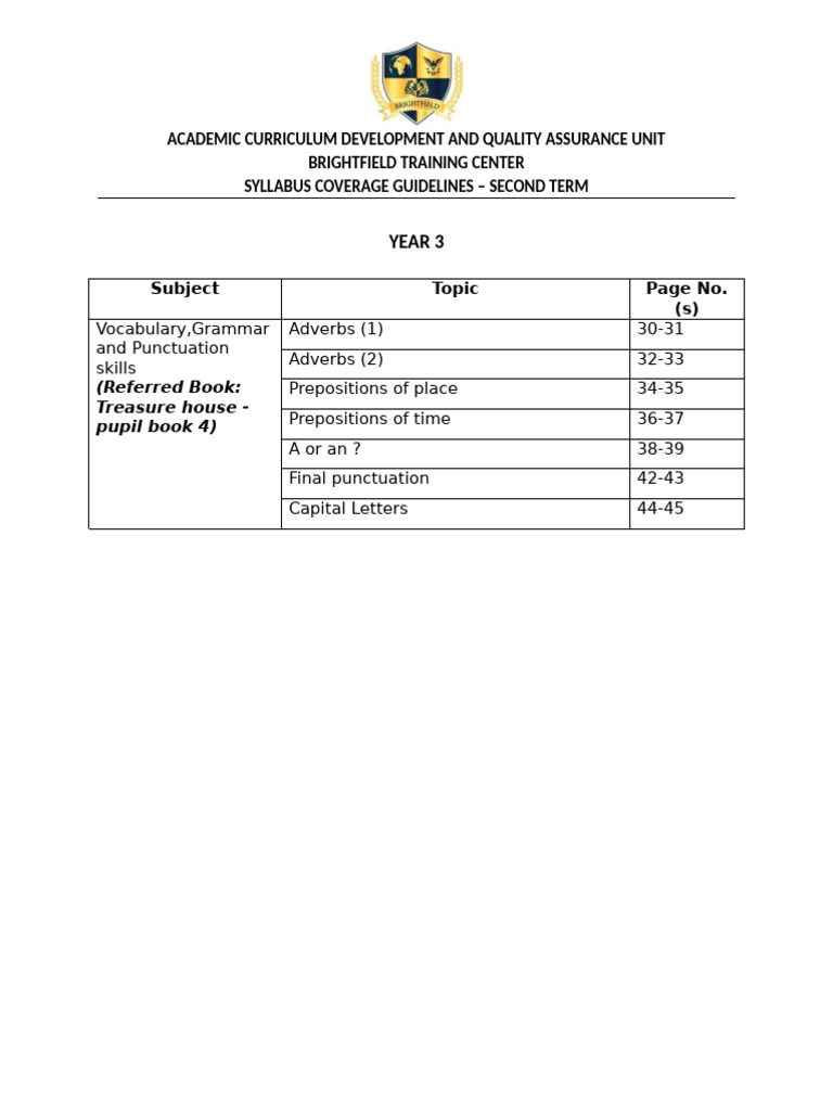 SCGL- YEAR 3-VGP | PDF