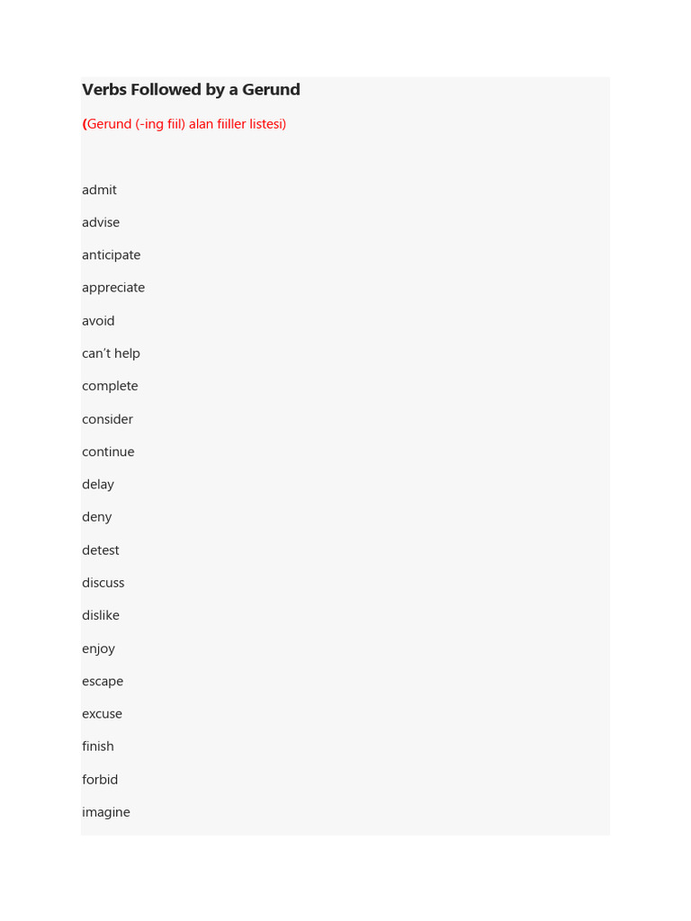 Gerund & Infinitive Alan Fiiller . PDF. | PDF