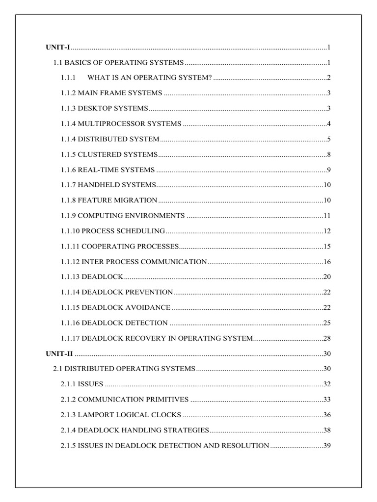 Advanced Operating Systems | PDF | Operating System | Process (Computing)