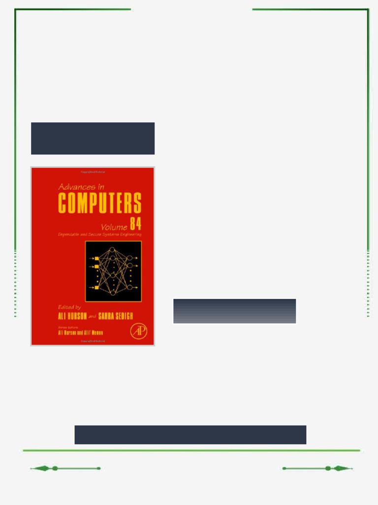 Dependable and Secure Systems Engineering 1st Edition Ali Hurson And ...