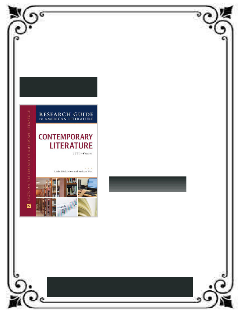 Contemporary Literature 1970 Present Linda Trinh Moser ebook printer ...
