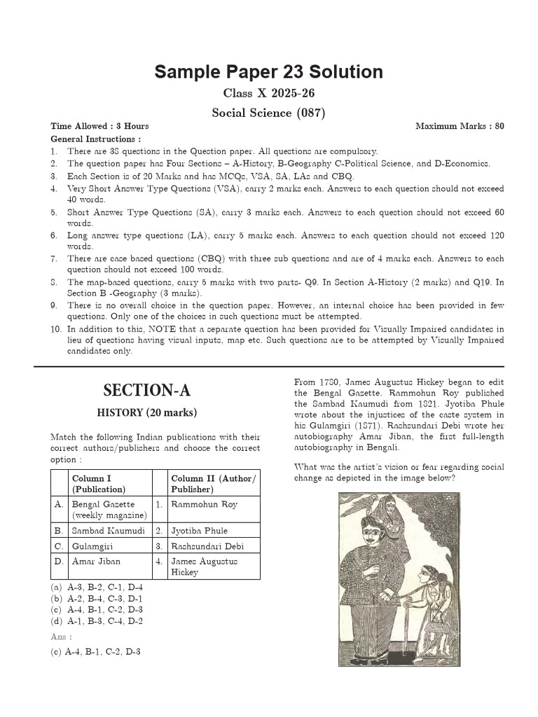 Nodia Class 10 Social Science Solution Paper 23 | PDF | Coal | Energy ...