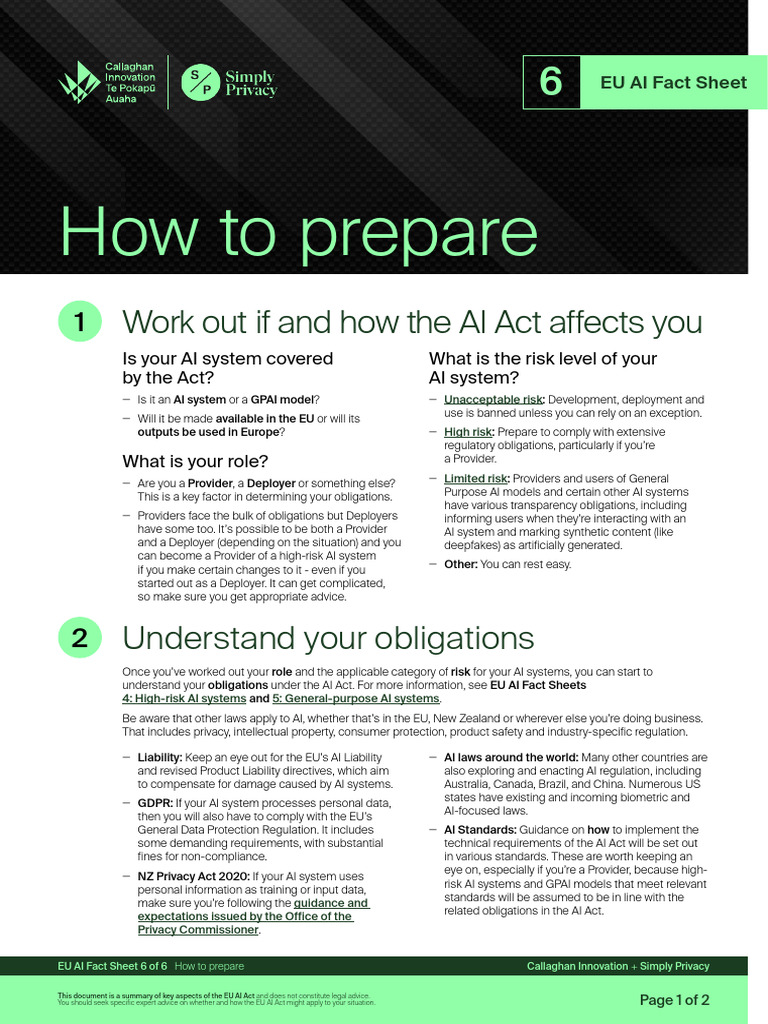 EU AI Act Compliance Guide | PDF | Artificial Intelligence ...