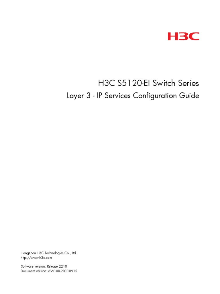 04 Layer 3-IP Services Configuration Guide-Book | PDF | Ip Address | I Pv6