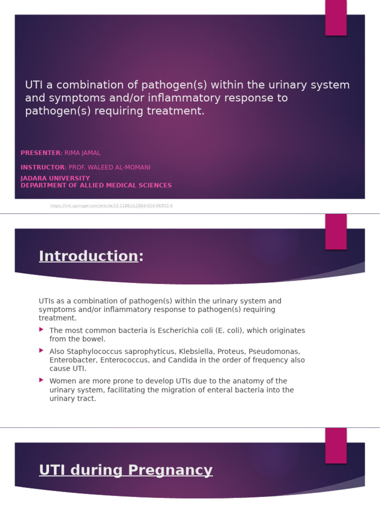 UTI Risk Factors in Pregnant Women | PDF | Urinary Tract Infection ...