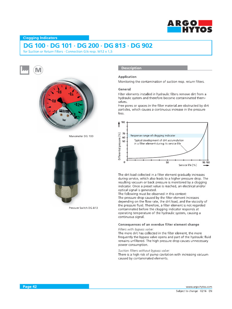 Clogging Indicator DG | PDF