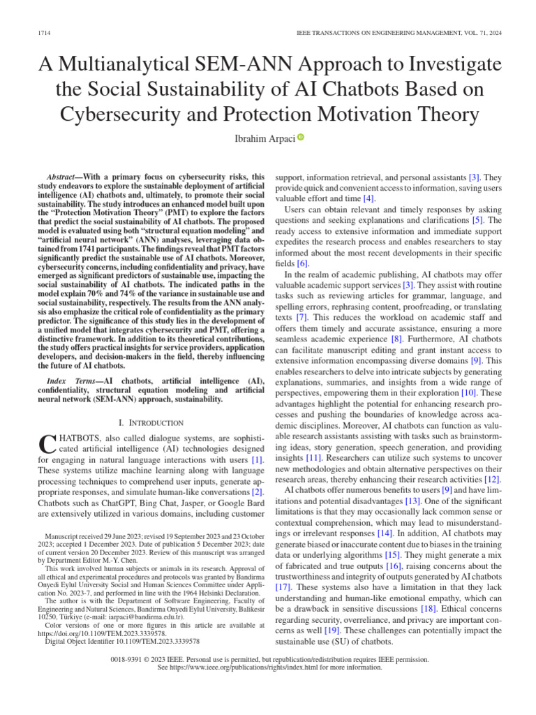 A Multianalytical SEM-ANN Approach to Investigate the Social ...