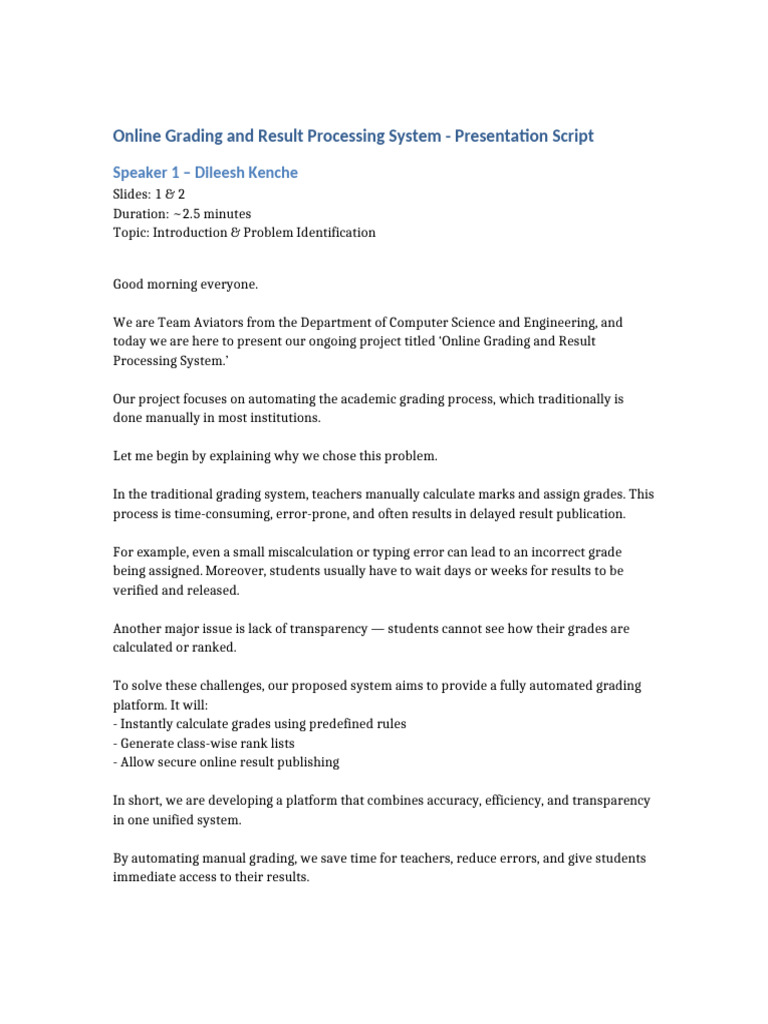Online Grading System Script | PDF | Databases | System