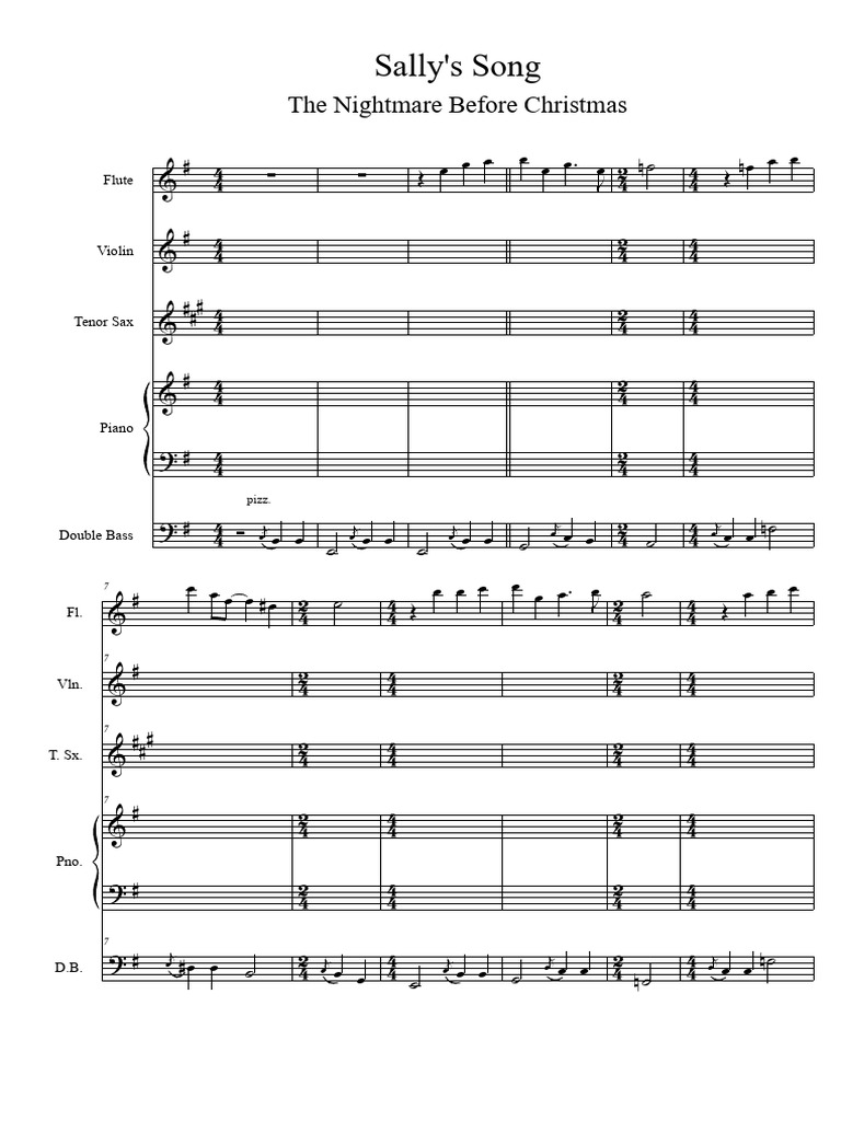 Sally Song | PDF | Musical Instruments