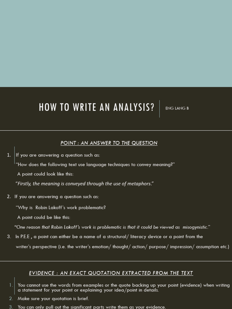 HOW TO WRITE SEC A | PDF | Question | Evidence