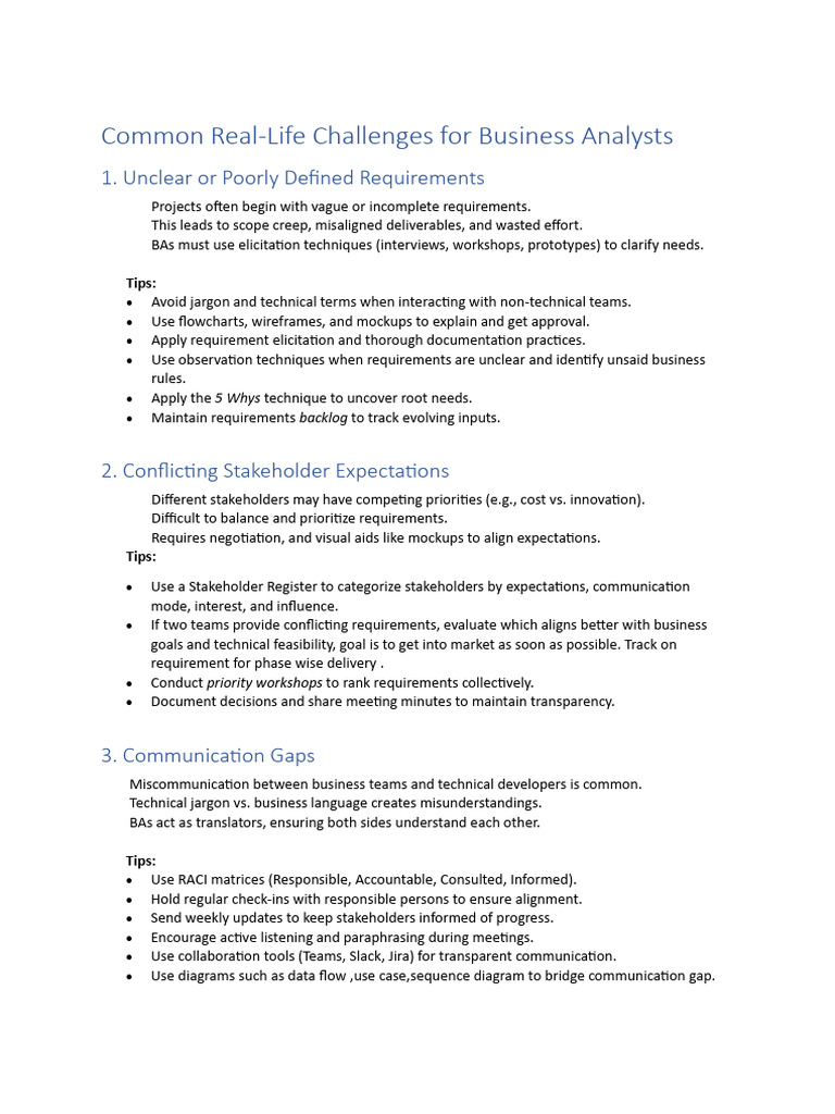 BA Daily Challenges | PDF | Scrum (Software Development) | Agile ...