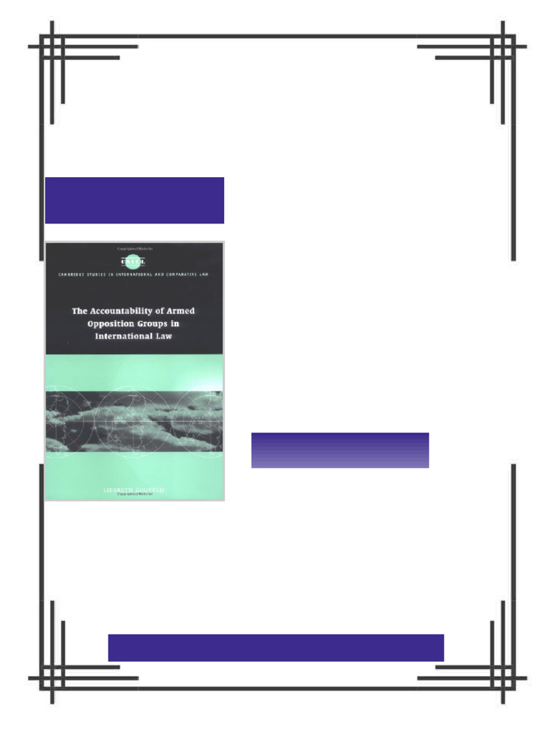 Accountability of armed opposition groups in international law 1st Edition Liesbeth Zegveld ...