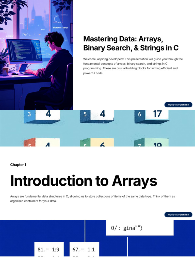 Mastering-Data-Arrays-Binary-Search | PDF | String (Computer Science ...