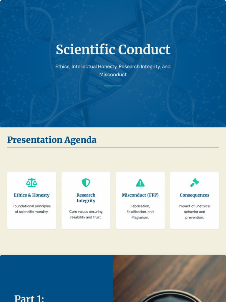 Scientific Conduct and Ethics | PDF