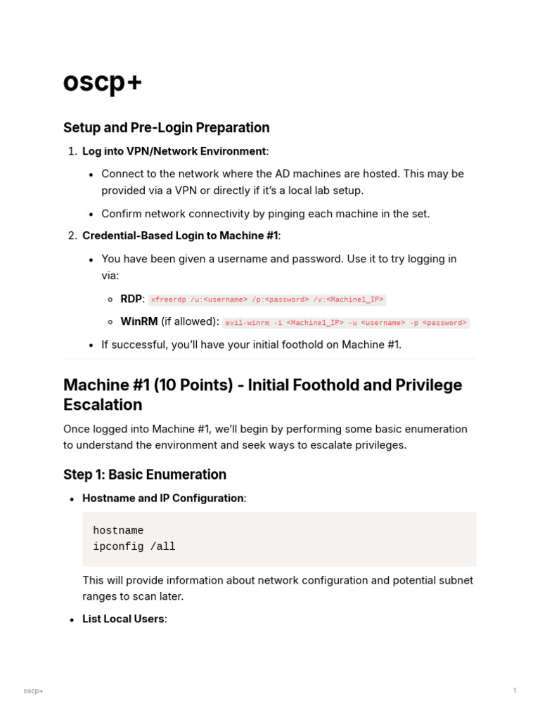 OSCP+ Notes | PDF | Computing | Computer Engineering